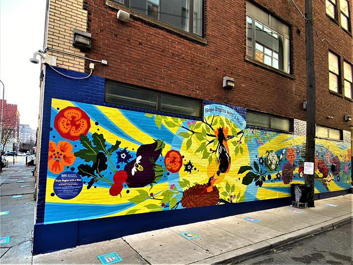Hope Begins with a Meal mural – Side of Culture