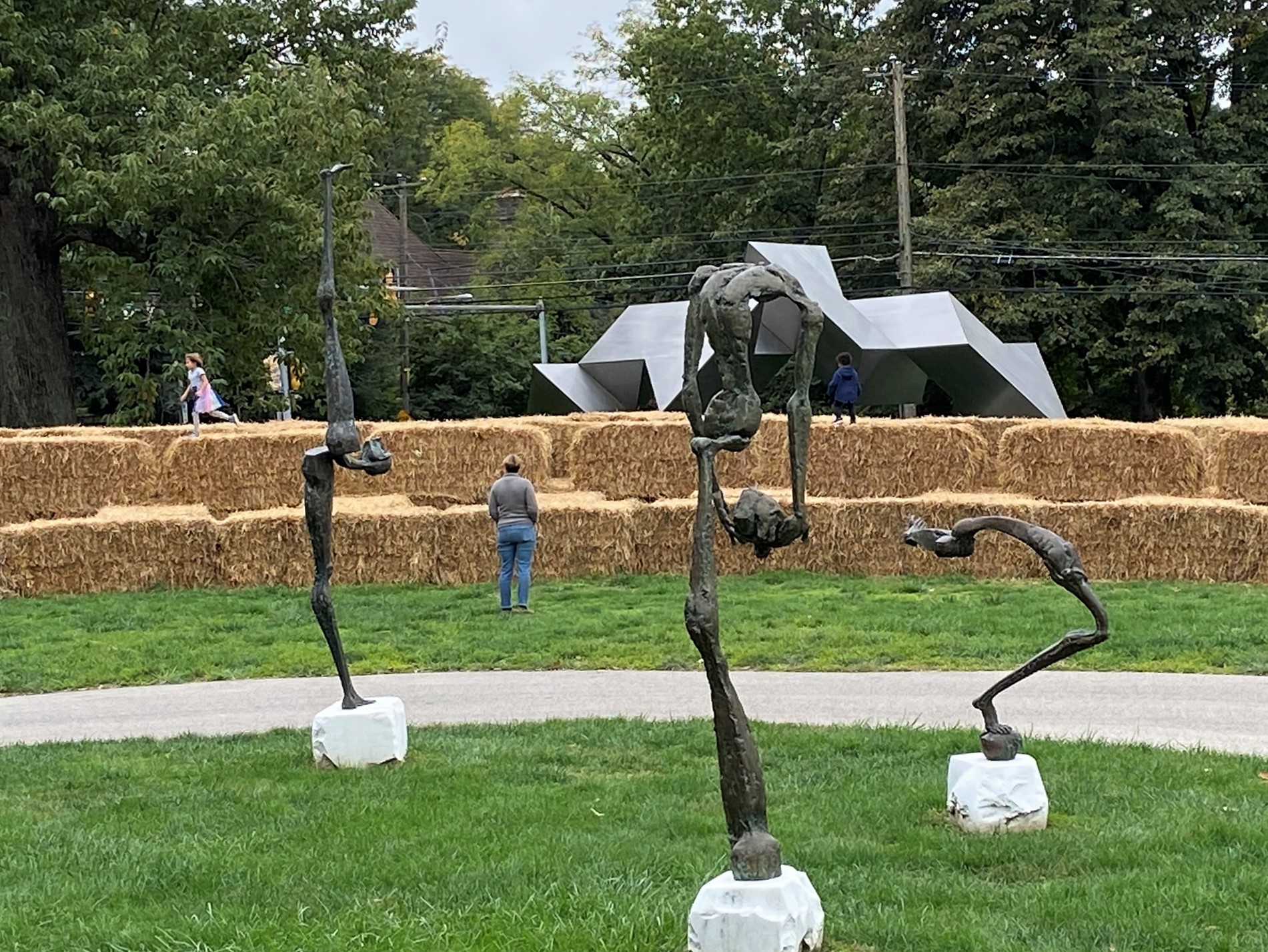 Straw maze at Woodmere – Side of Culture