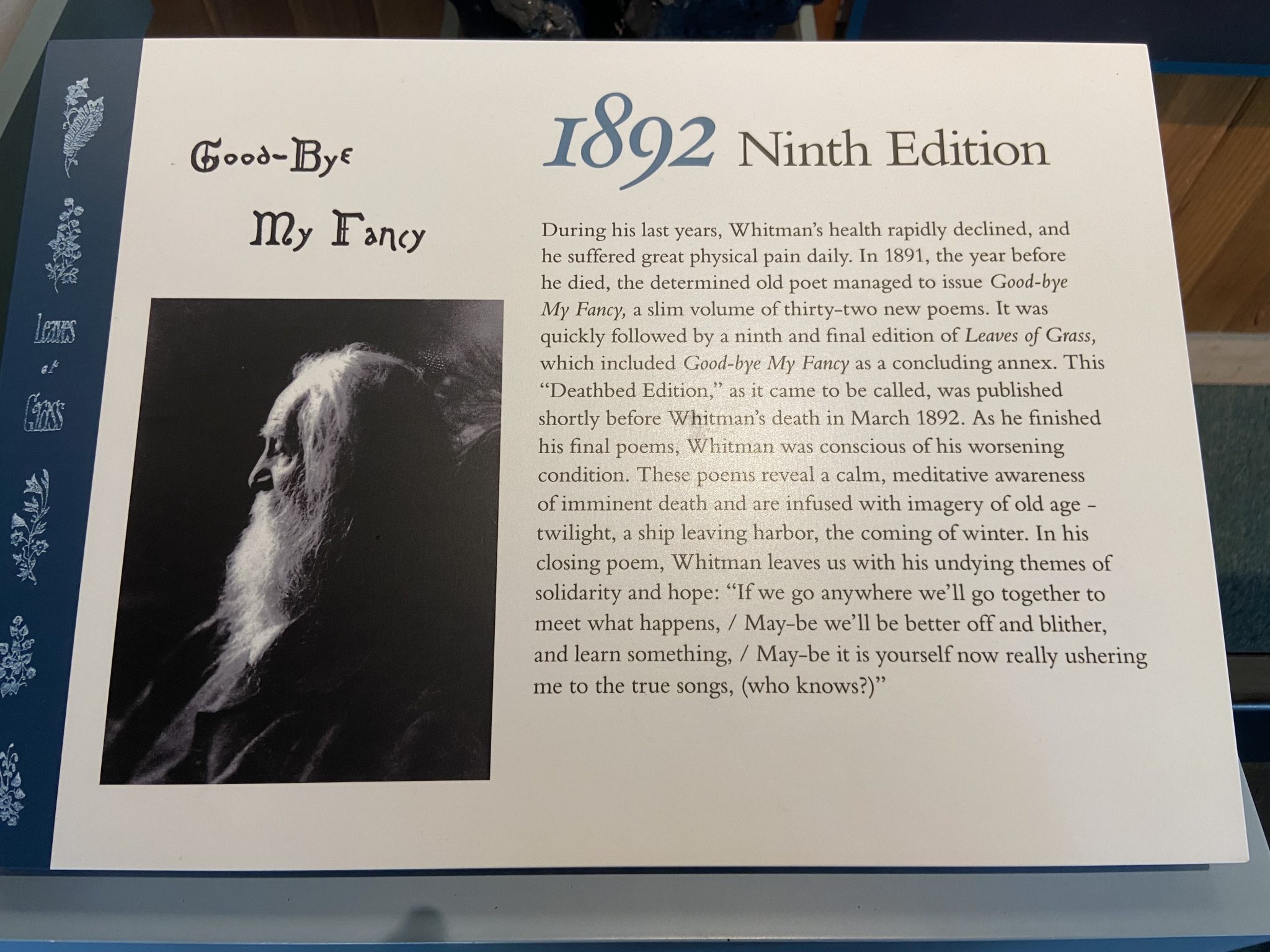 Bard of Democracy: The Walt Whitman Birthplace Museum on Long Island ...